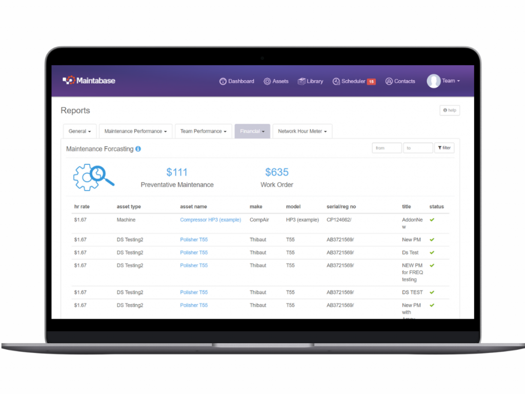 Quick Reports - Maintabase
